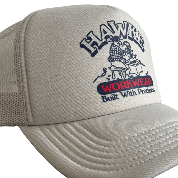 HAWKE X LUKE PLAYER TRUCKER // BONE – hawke workwear